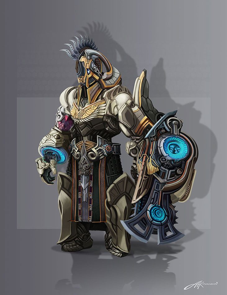 ArtStation - Concept of the Golem tank option