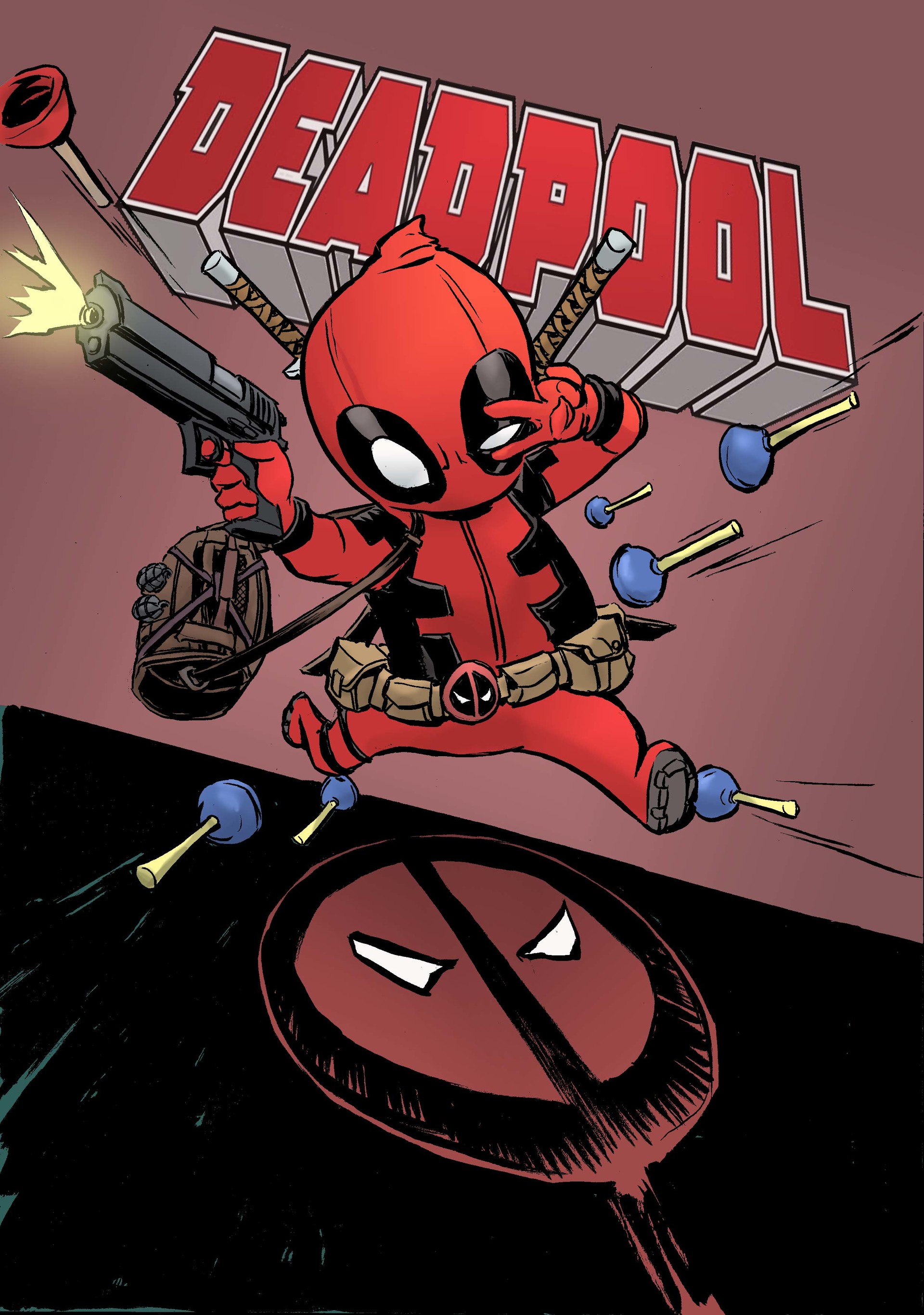 ArtStation - deadpool chibi