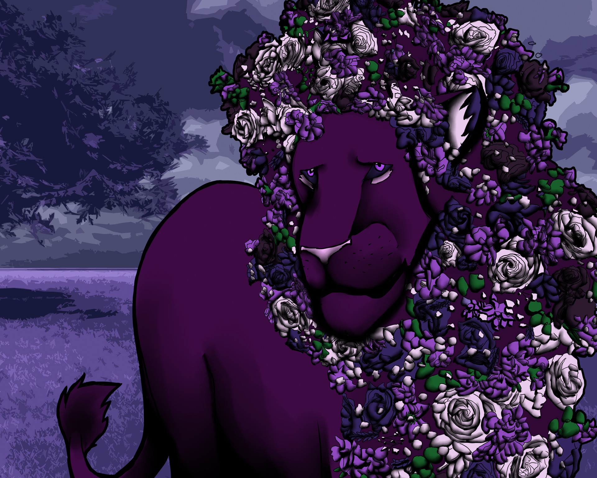 ArtStation - Flower Lion