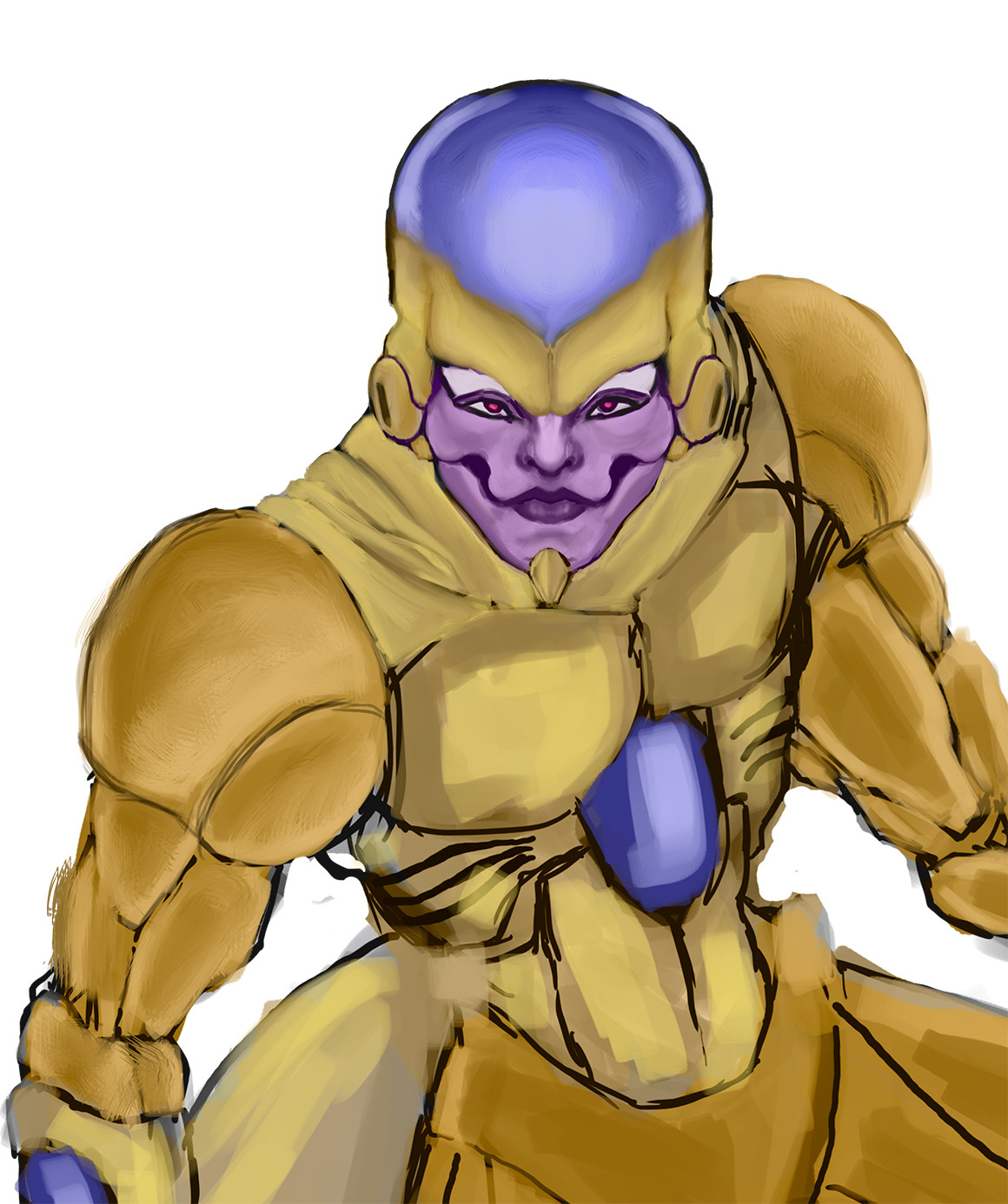 Artstation Golden Frieza Fanart