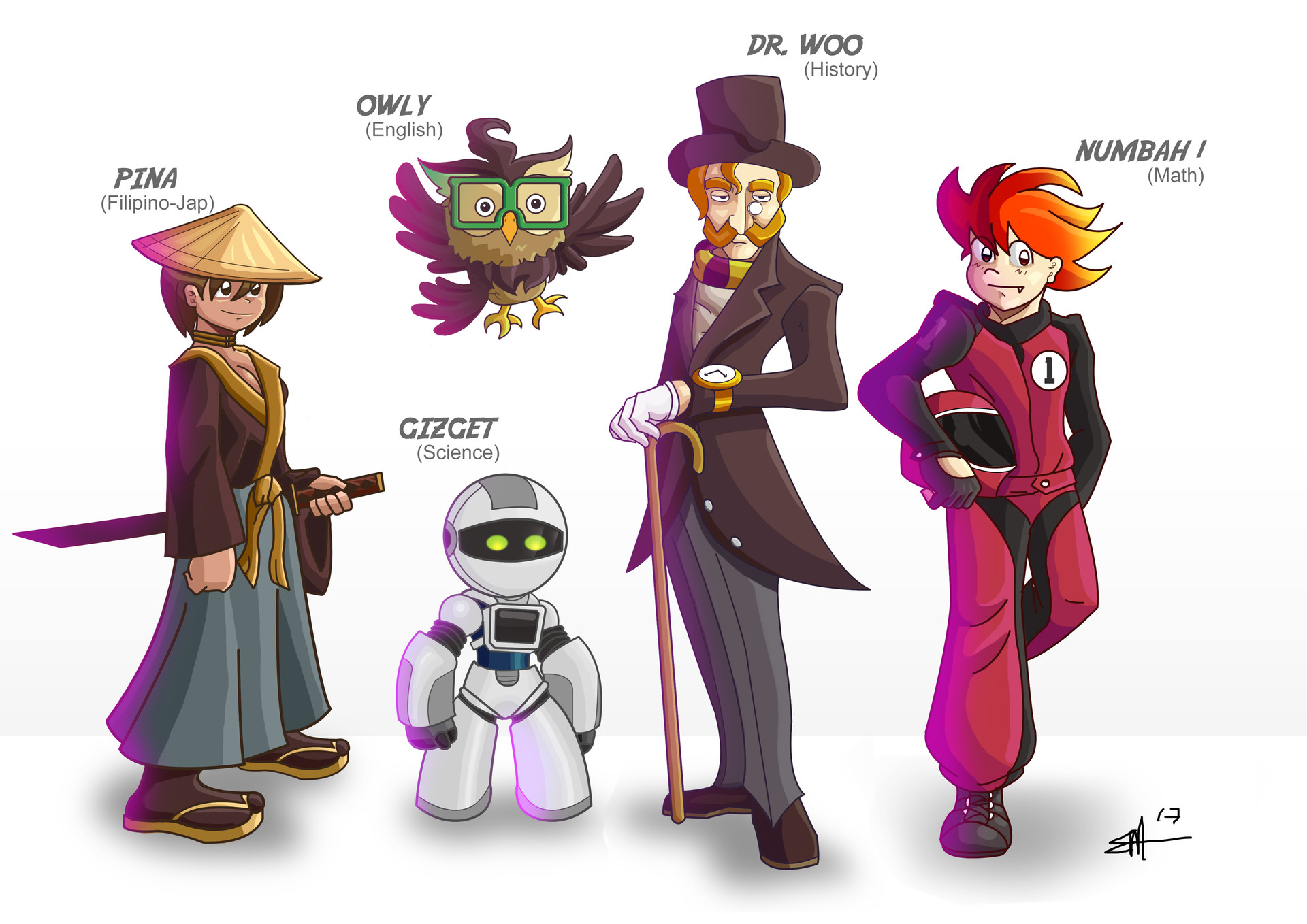 ArtStation - anime school teachers