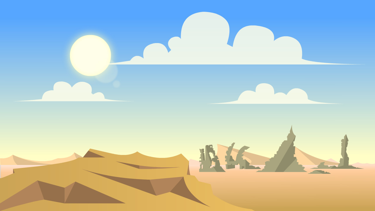 ArtStation - Desert Ruins BG