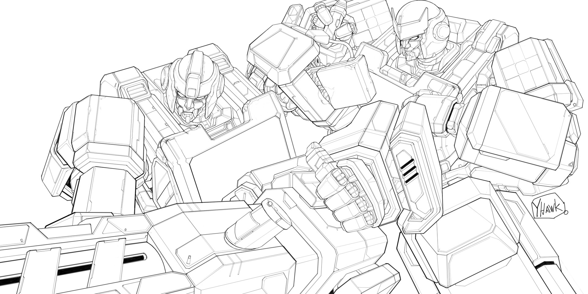 ironhide transformers coloring page