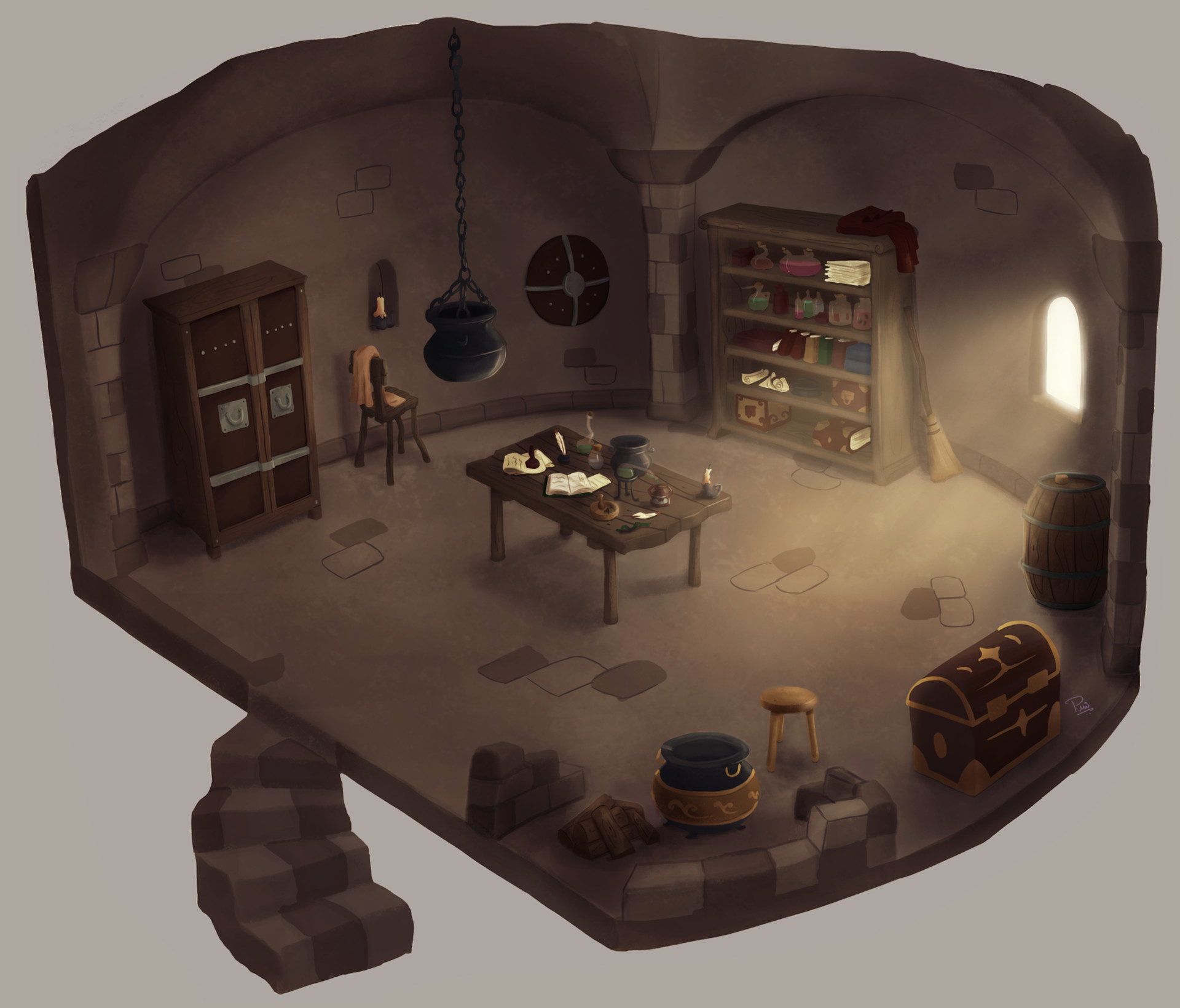 ArtStation - Magic Lab Interior - Book Of Elidor