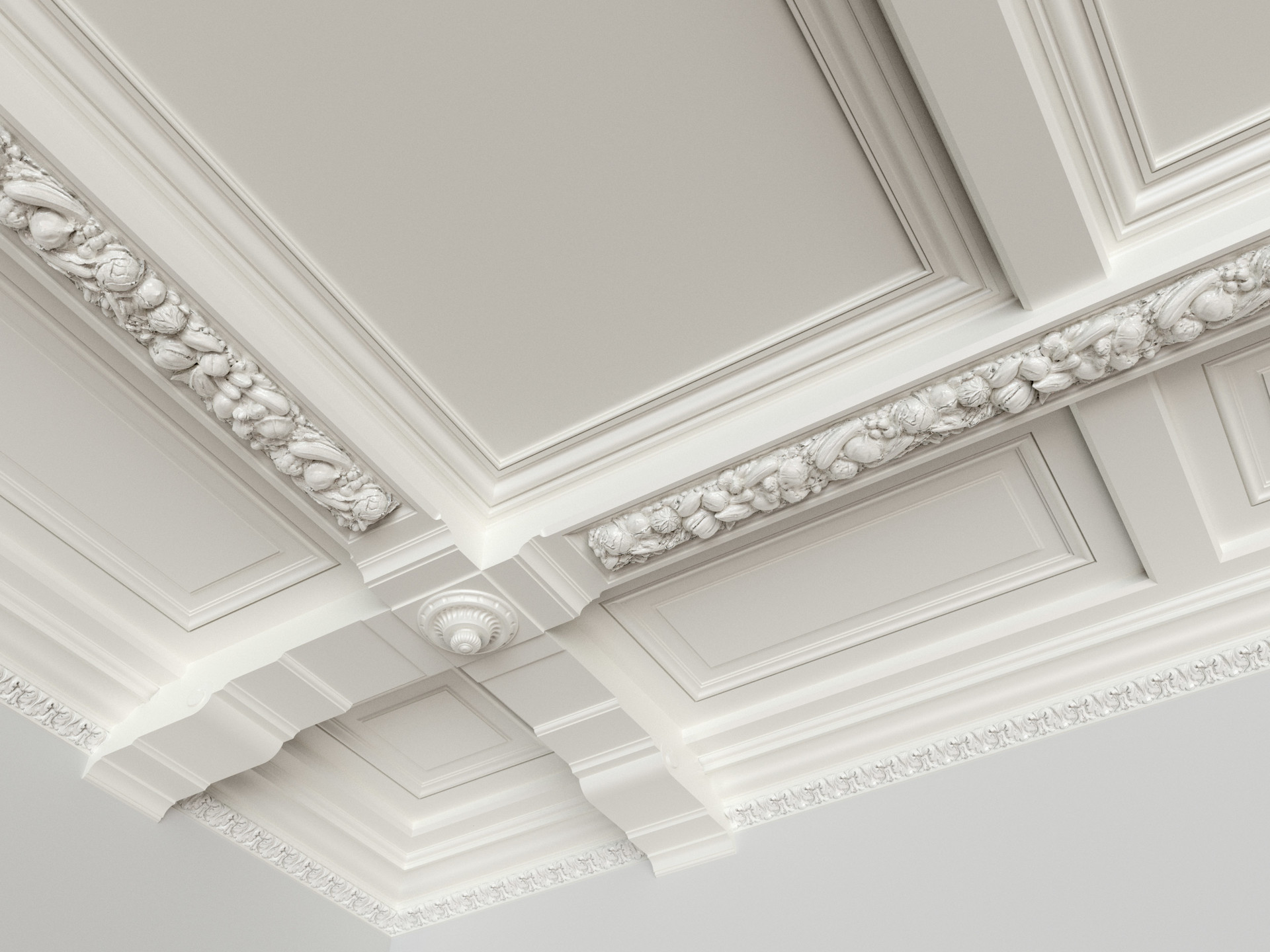 Dmitriy Karpovich - Coffered celing 3d visualisation