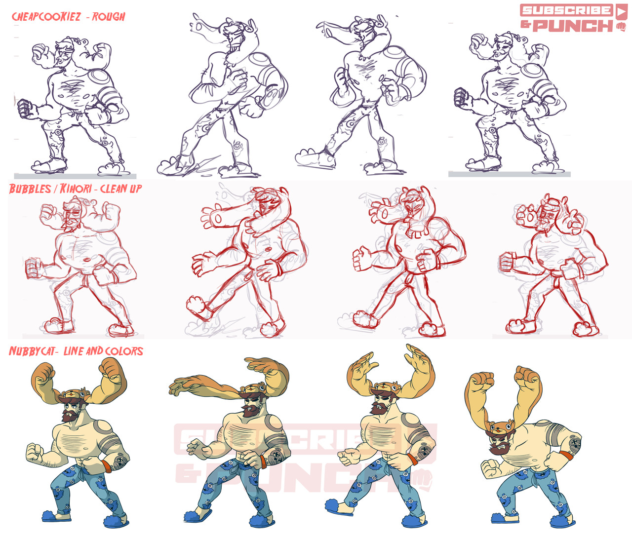 punch animation reference