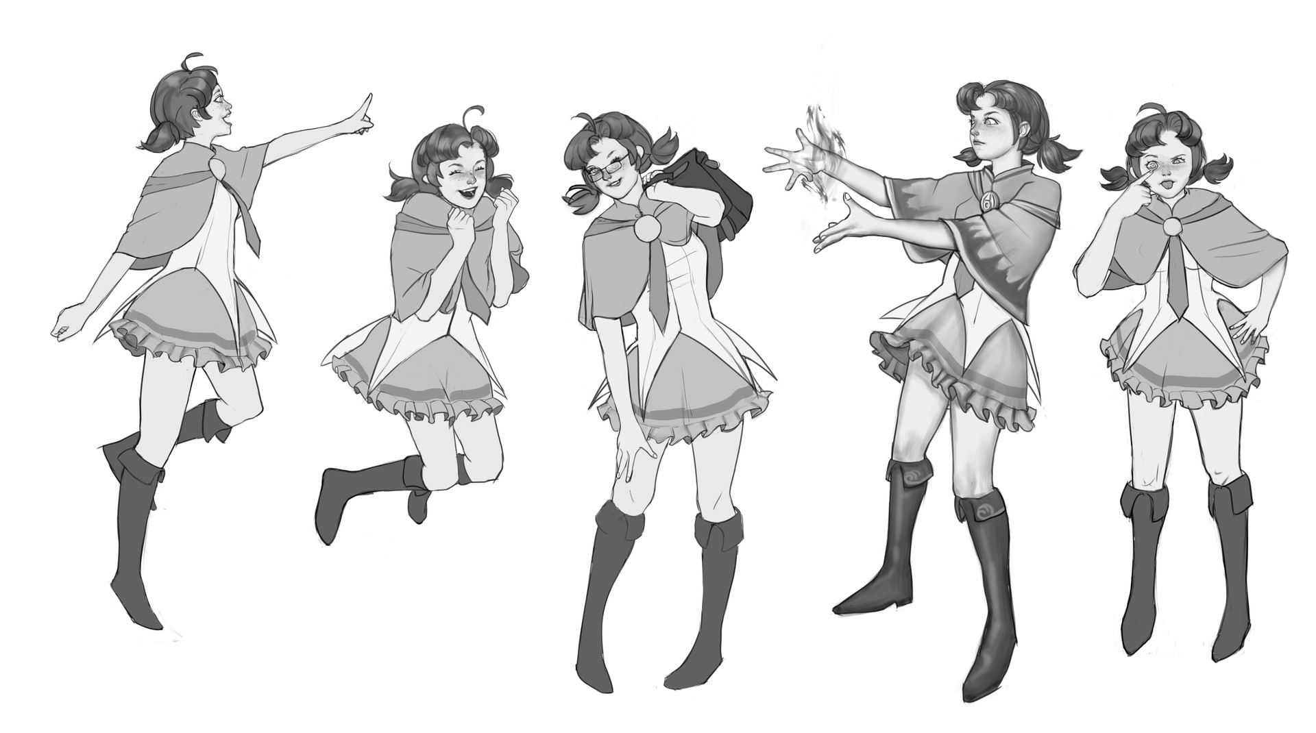ArtStation - Magic School - character design project