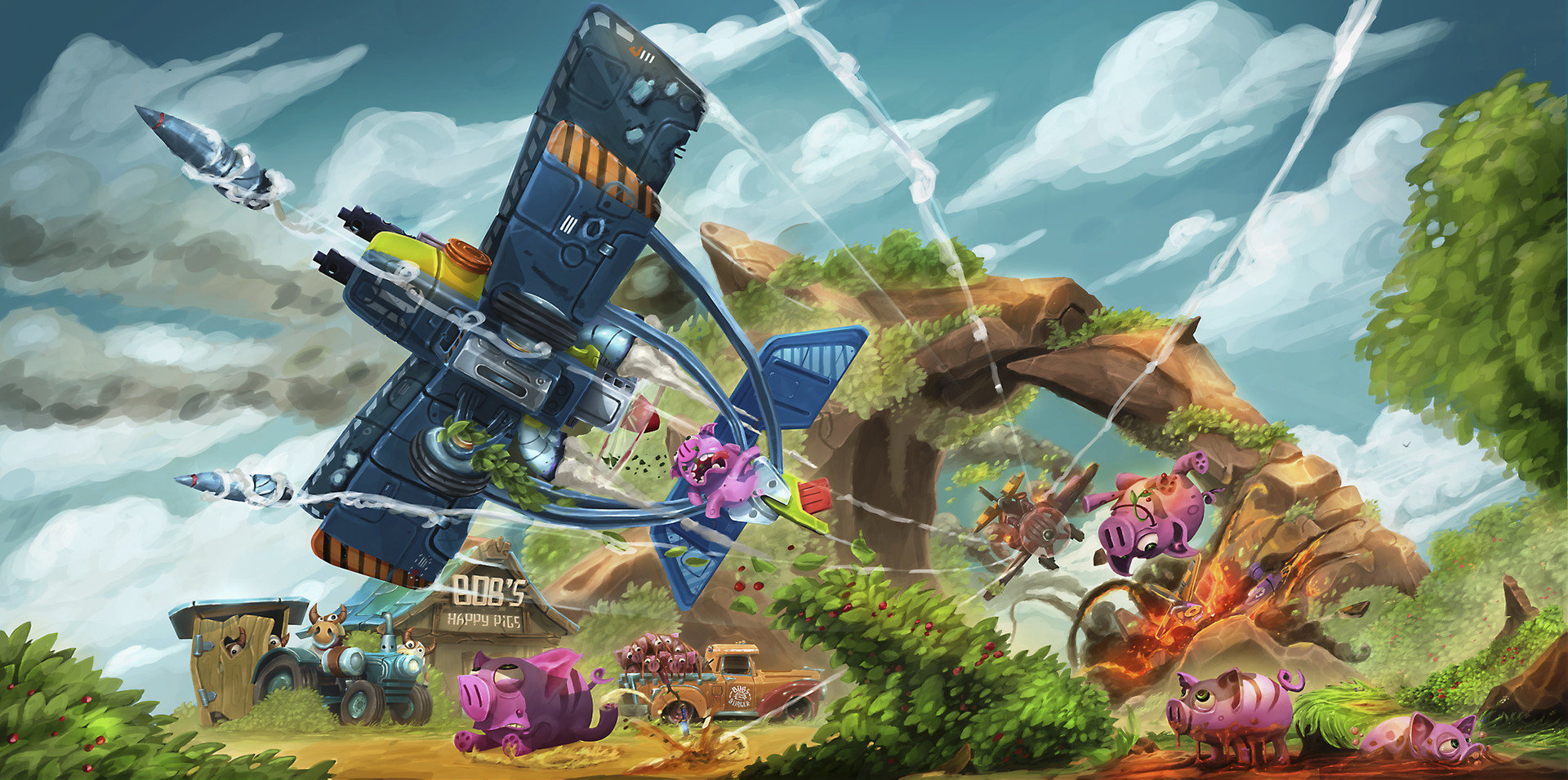 ArtStation - Pigs in trouble