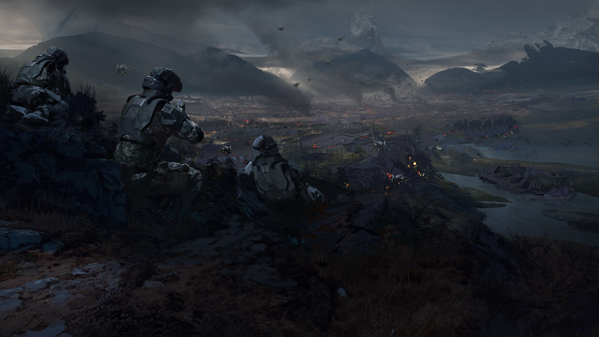 Brad Wright - HALO WARS 2_DLC_Game Codex illustrations & Loading screens