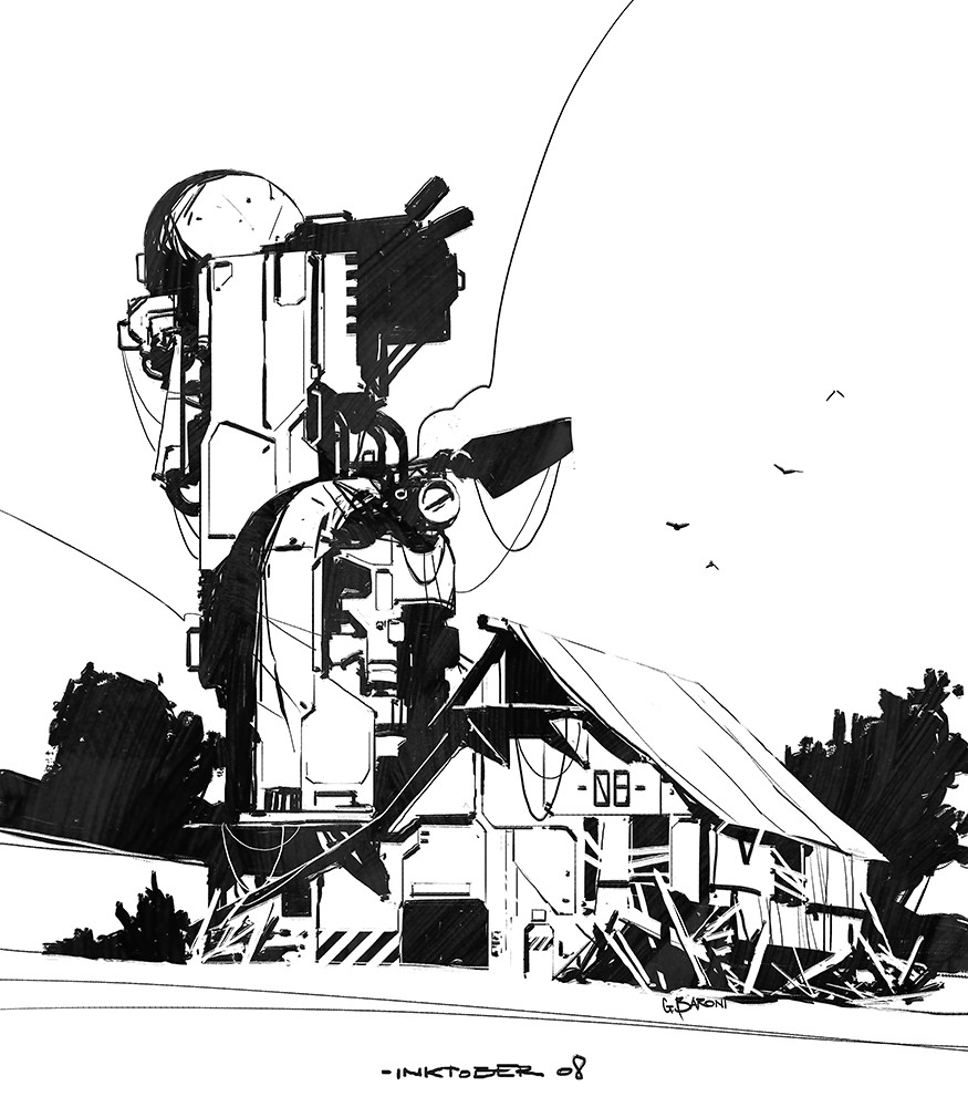 giorgio-baroni-inktober08.jpg (875×1000)-花瓣网