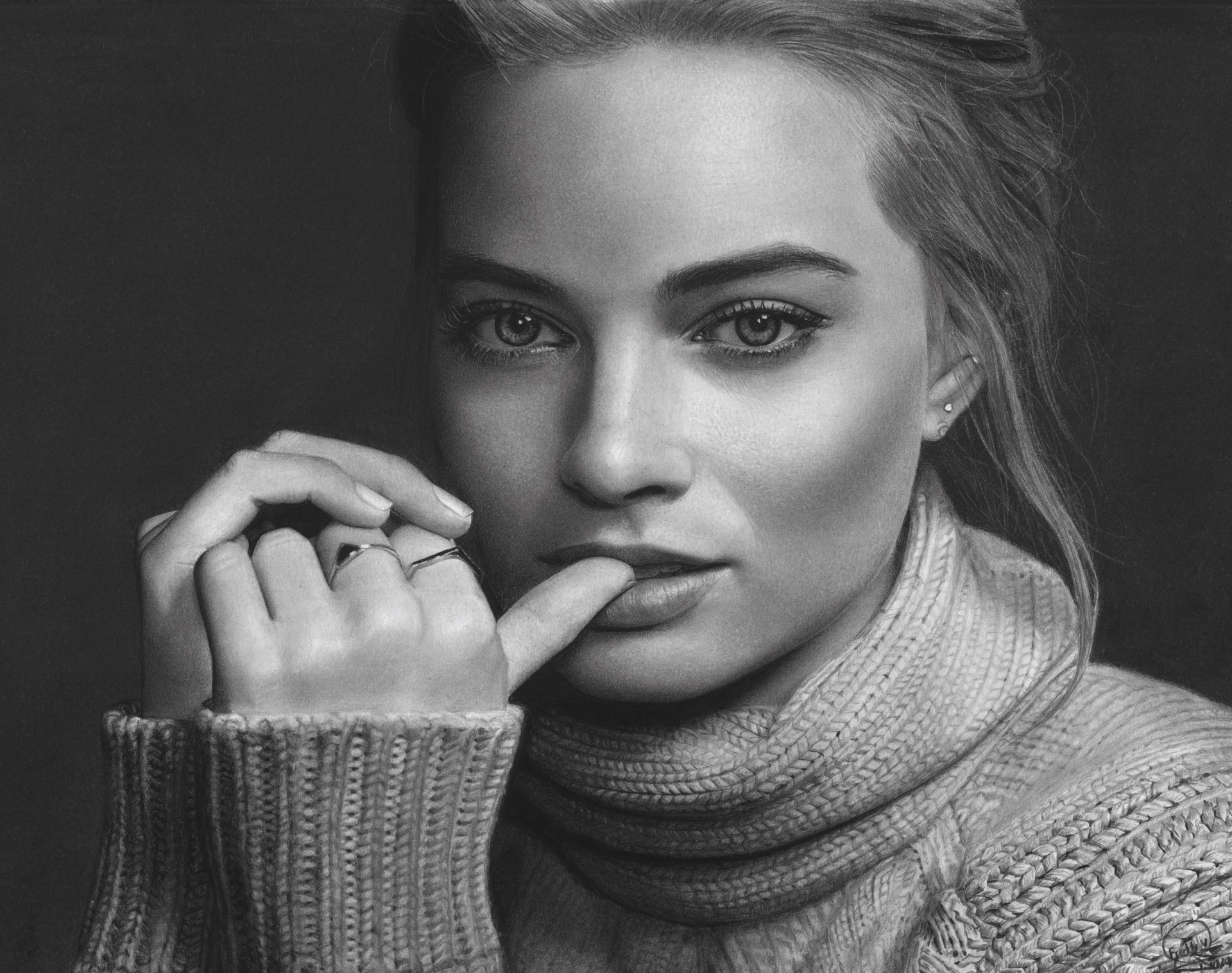 ArtStation - Drawing Margot Robbie.