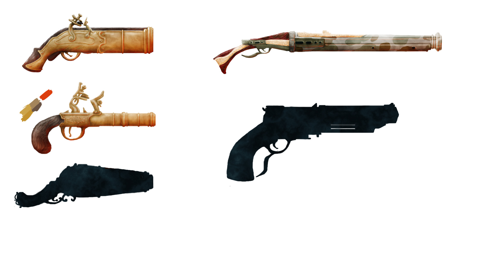 Teayl Thorn - Steampunk Guns | Weapons Concept