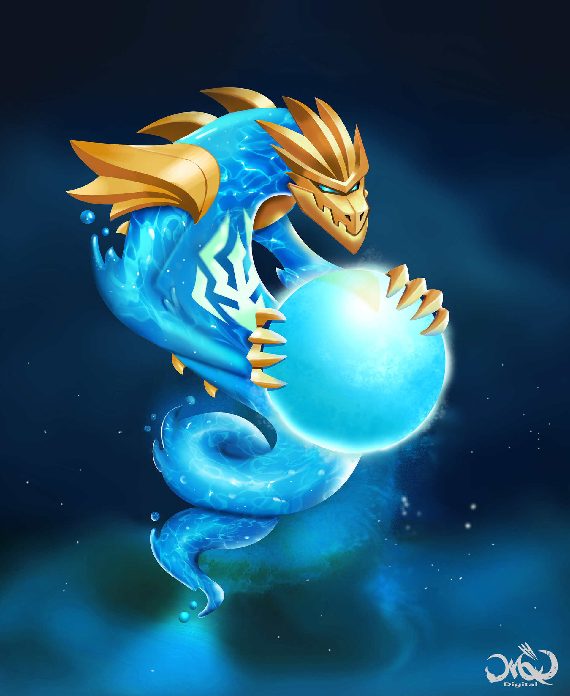 ArtStation - water monster