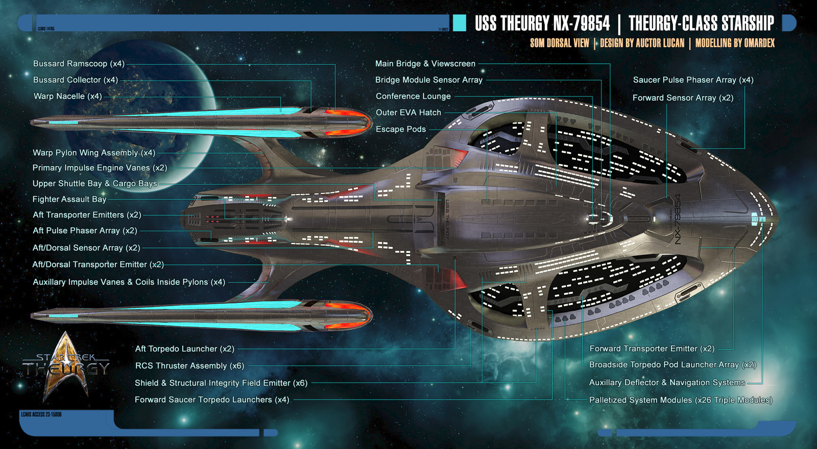 Auctor Lucan - Theurgy-class Starship Schematics