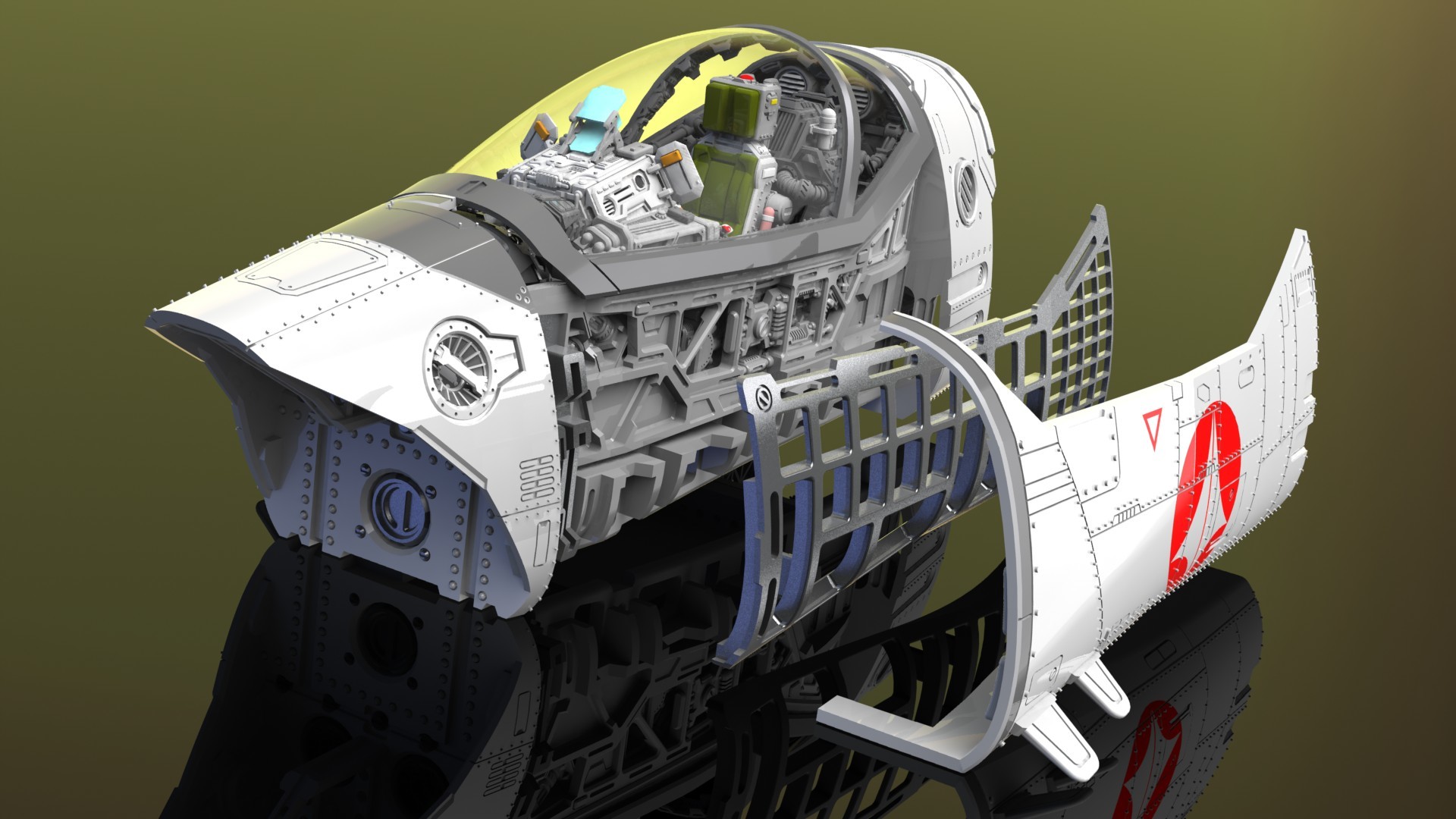 ArtStation - Macross 1:6 VF1J (Max Version) Cockpit