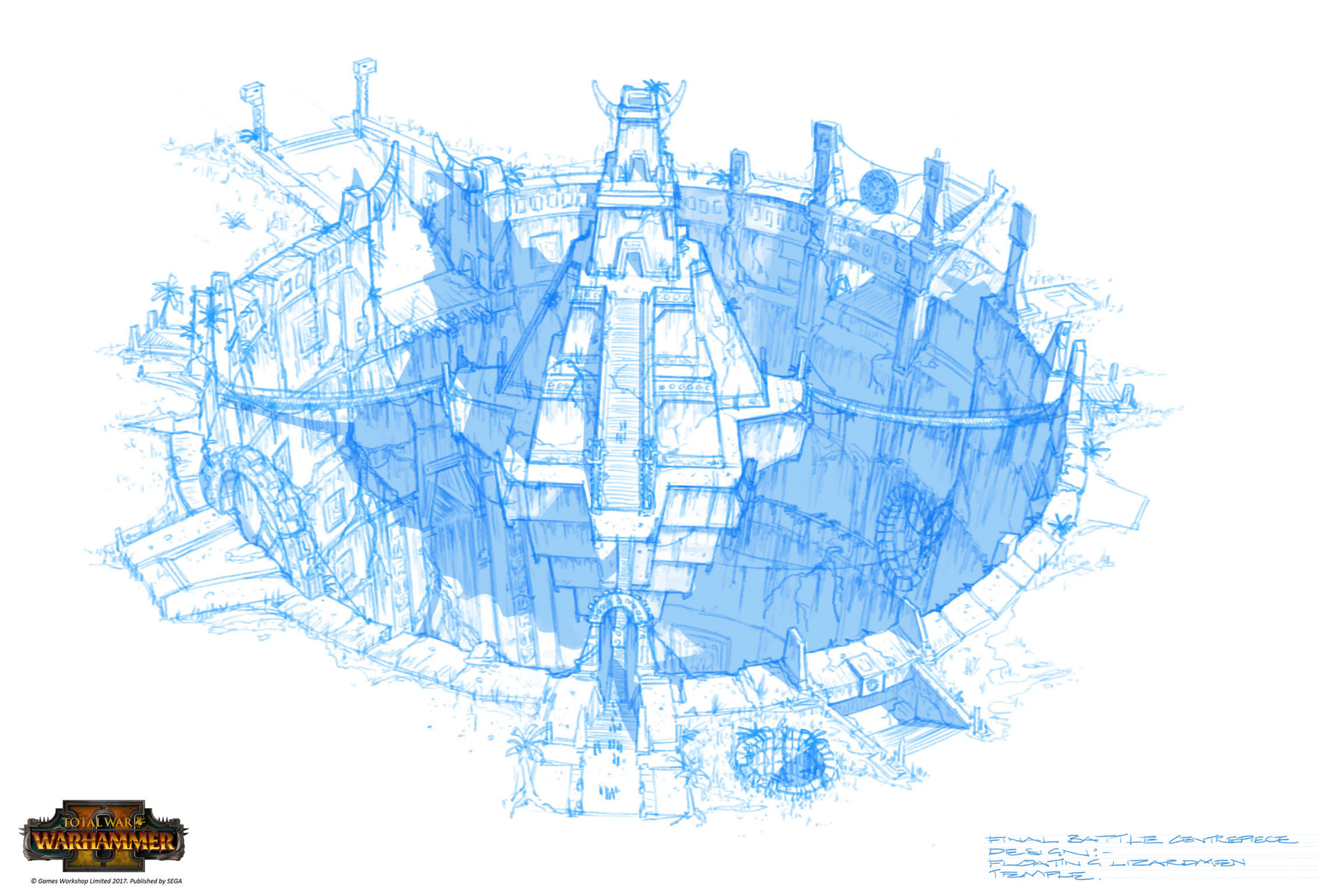 ArtStation - Floating Lizardmen Temple