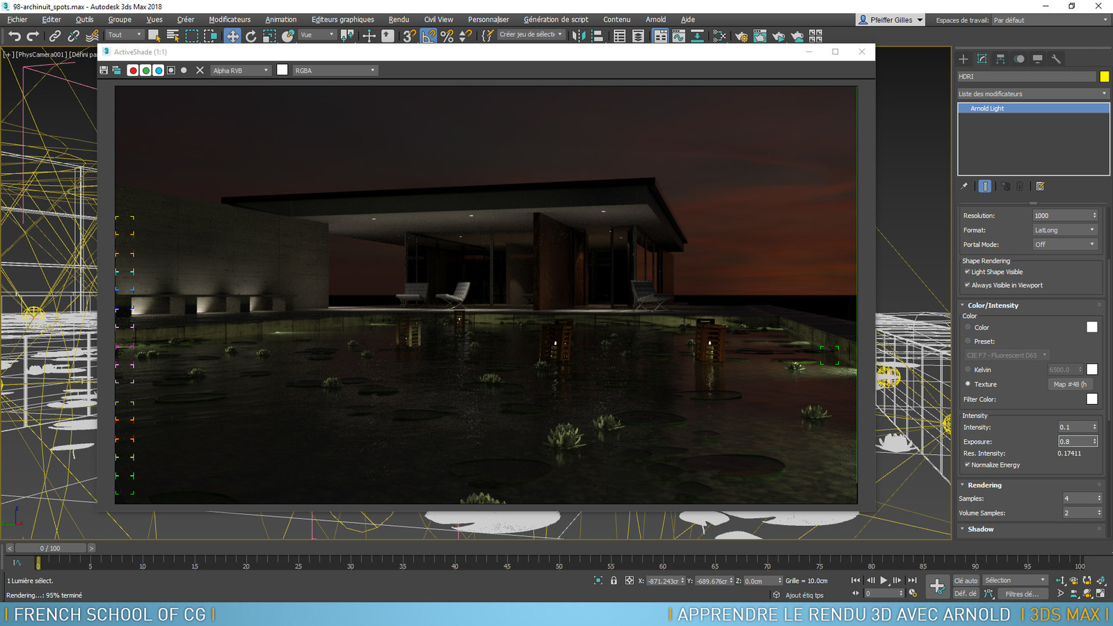 French School of CG - Arnold renderer training videos
