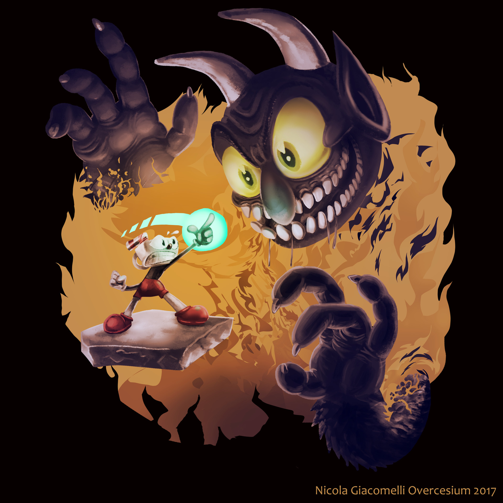 Artstation Cuphead Fanart