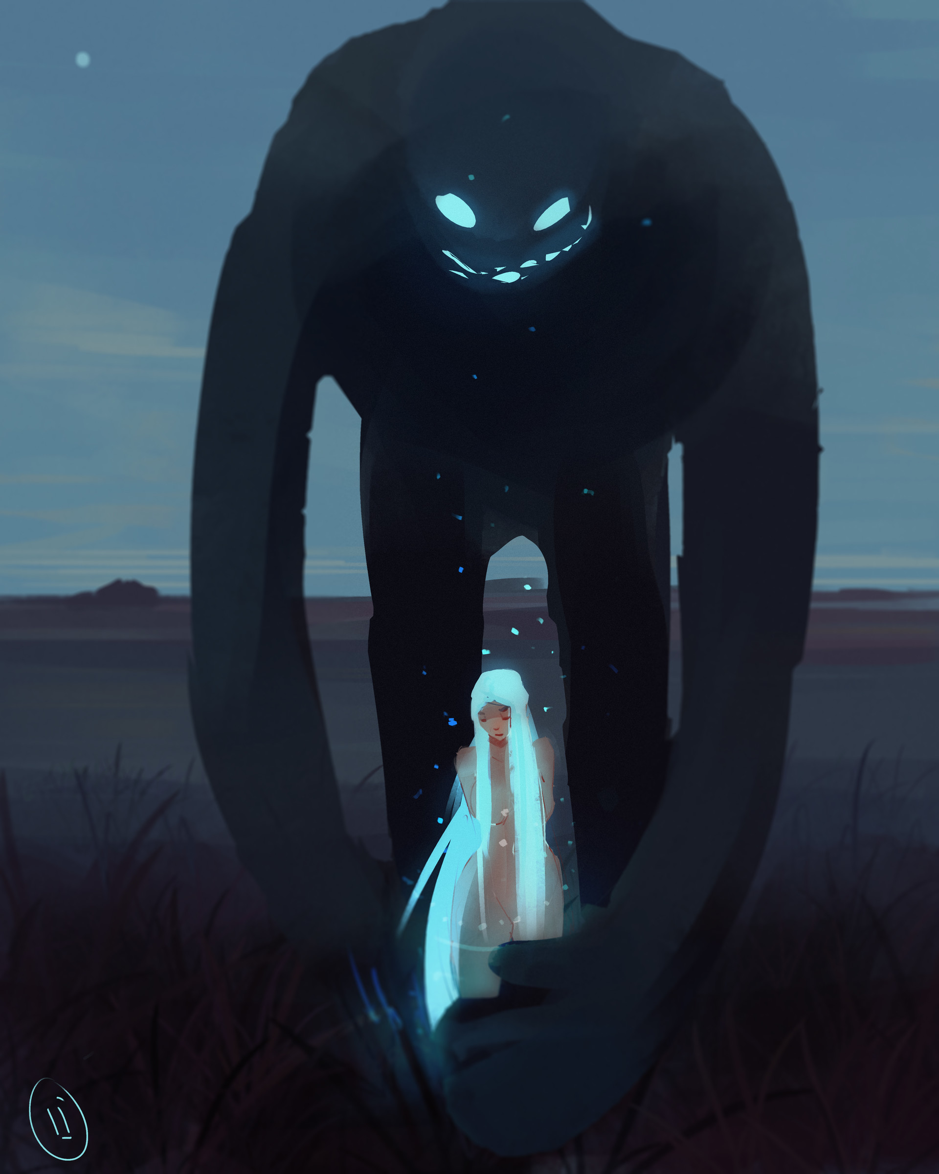 ArtStation - Late at night the dark things wake