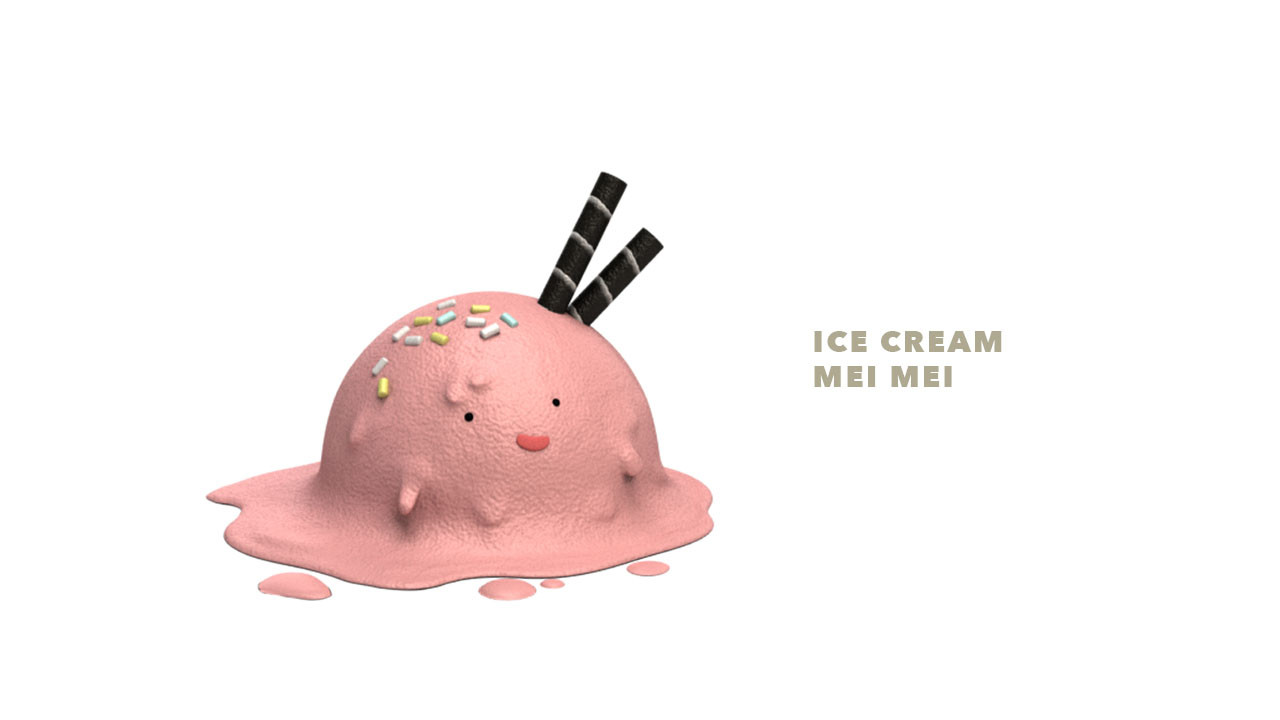 ArtStation - ICE CREAM MEI MEI