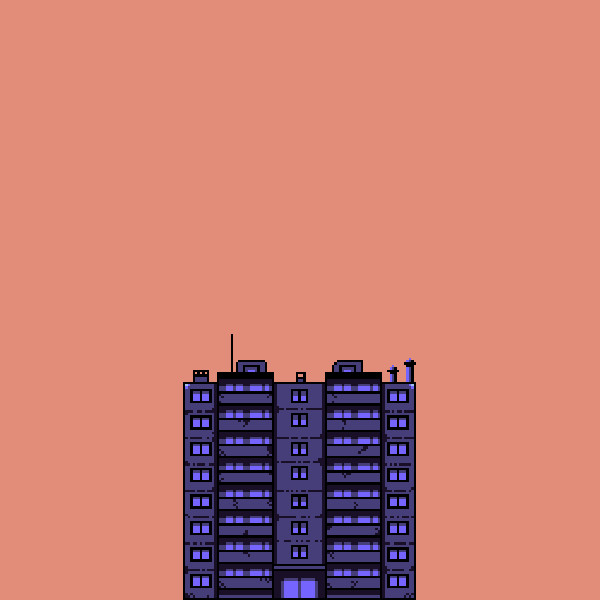 ArtStation - The Cult background buildings.