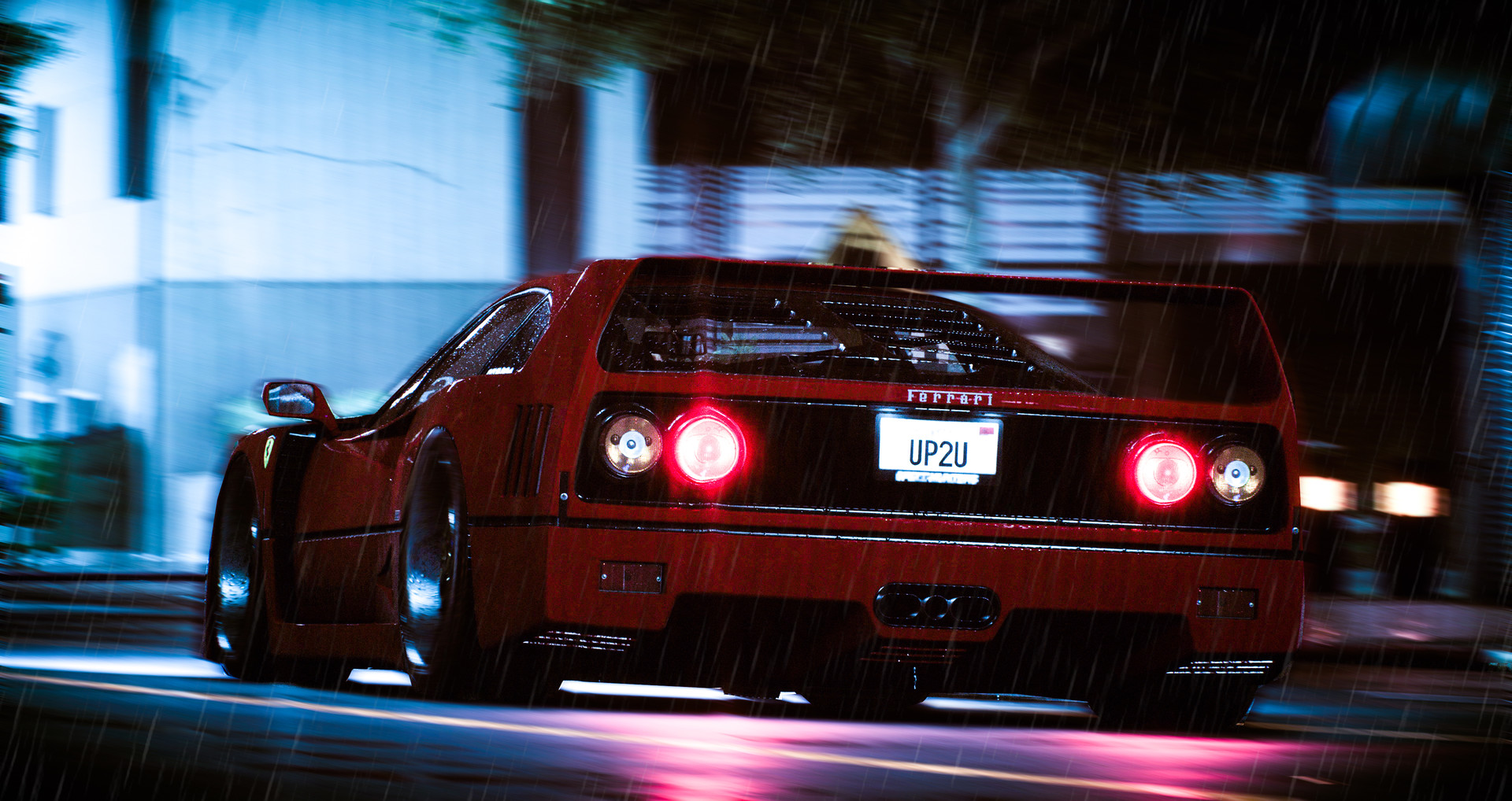 ArtStation - F40 RUNING IN NIGHT