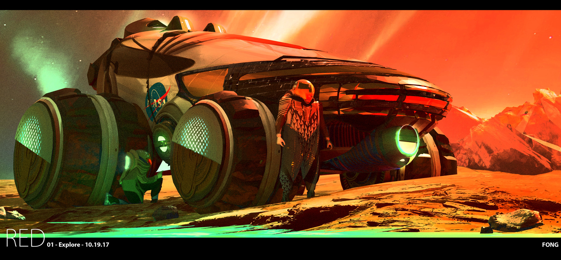 ArtStation - Red Planet Explorer, Edwin Fong