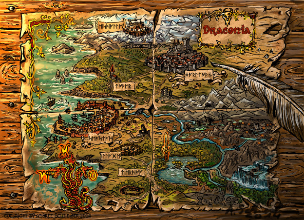 ArtStation - fantasy map