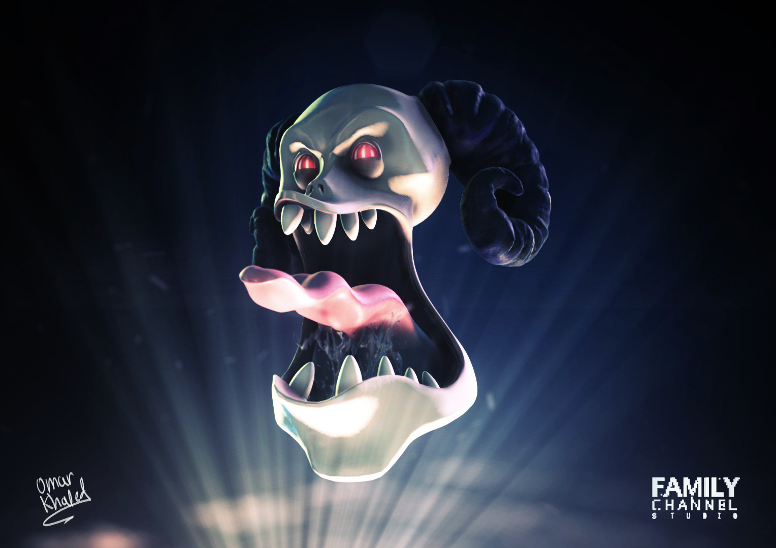 ArtStation - The Minotaur skull