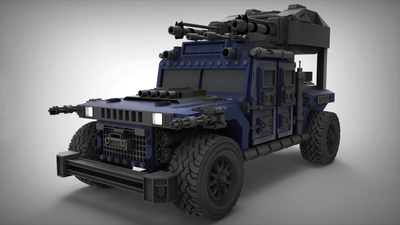 ArtStation - Humvee war machine