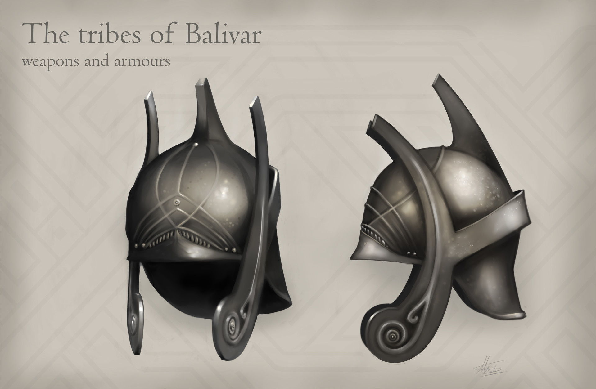 ArtStation - Tribal helmets