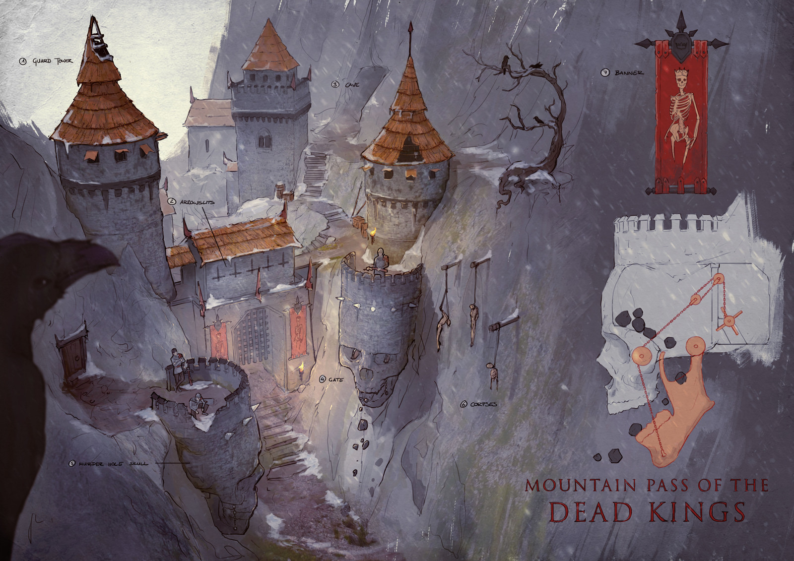 ArtStation - Mountain Pass of the Dead Kings
