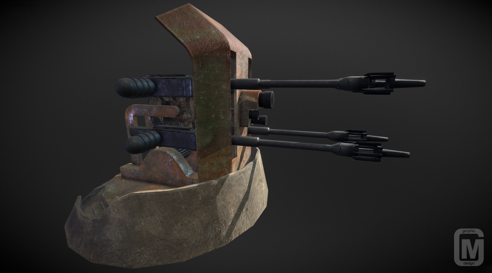 Marcin Gabryelczyk - Game Art: Sci-Fi AA Turret
