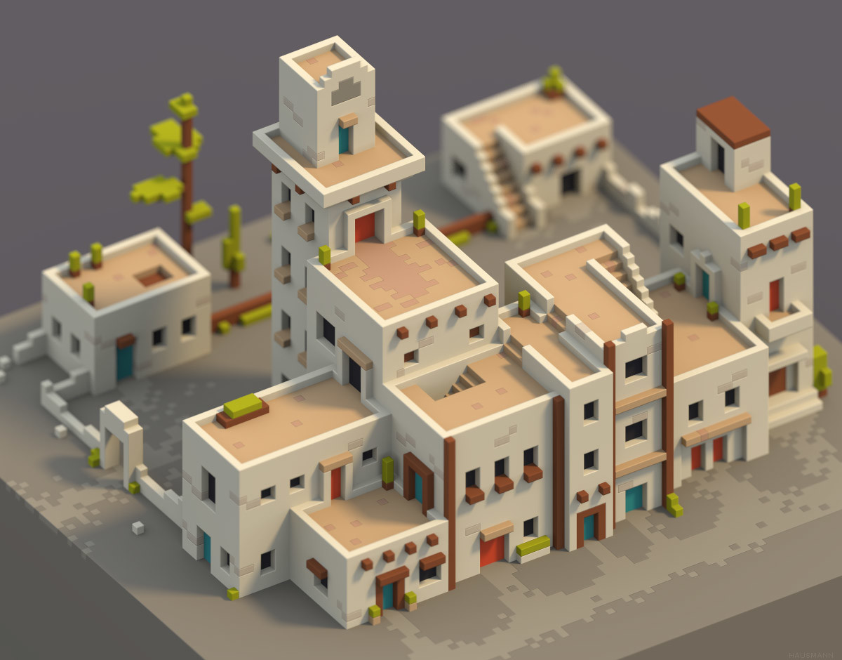 Aaron Hausmann - Voxel Scenes