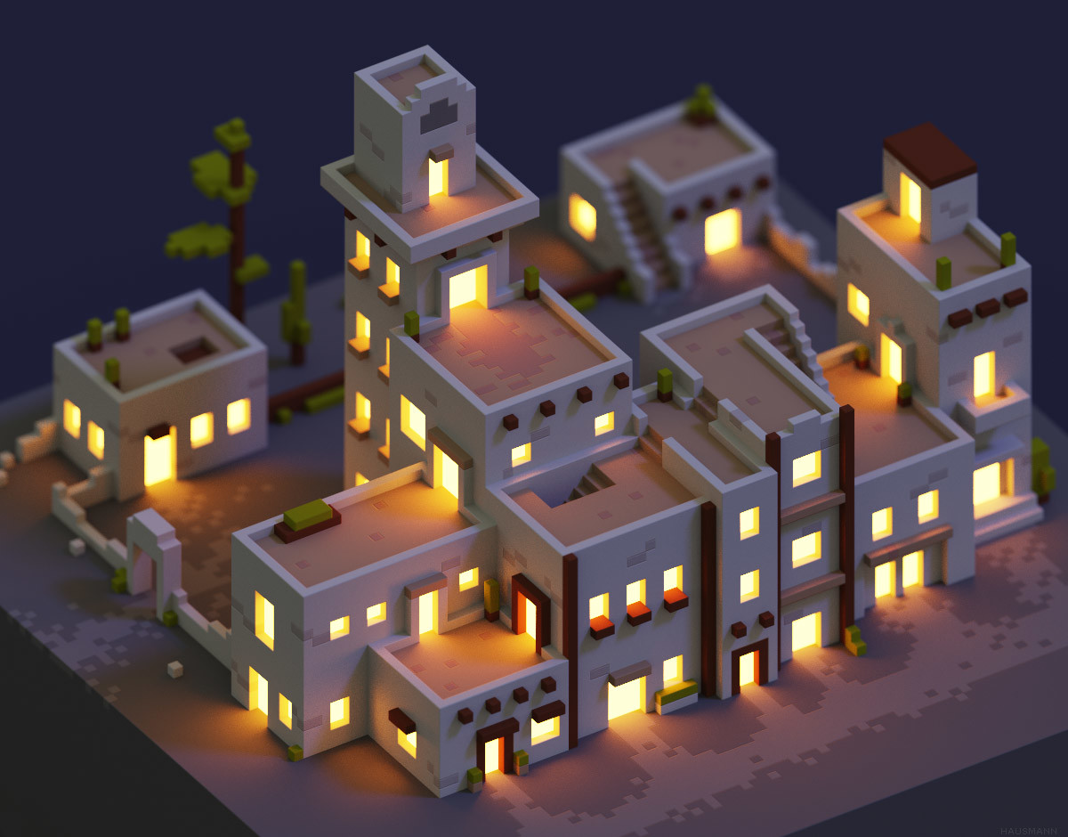 Aaron Hausmann - Voxel Scenes