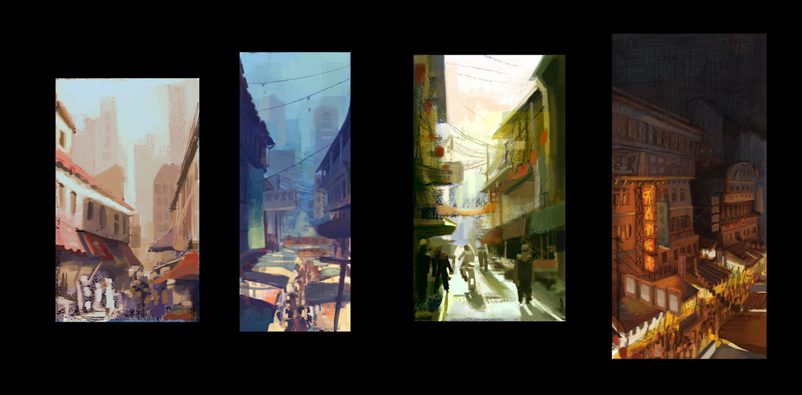 Izzy Paints - Market Alleyway