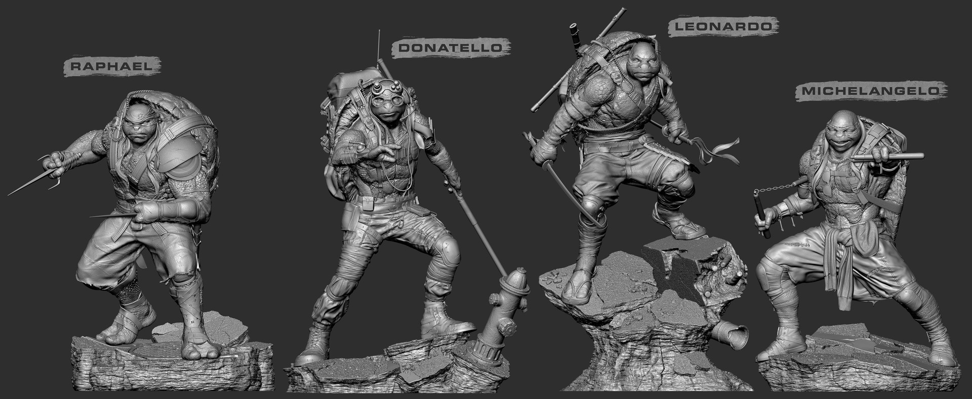 how to draw ninja turtles out of the shadows