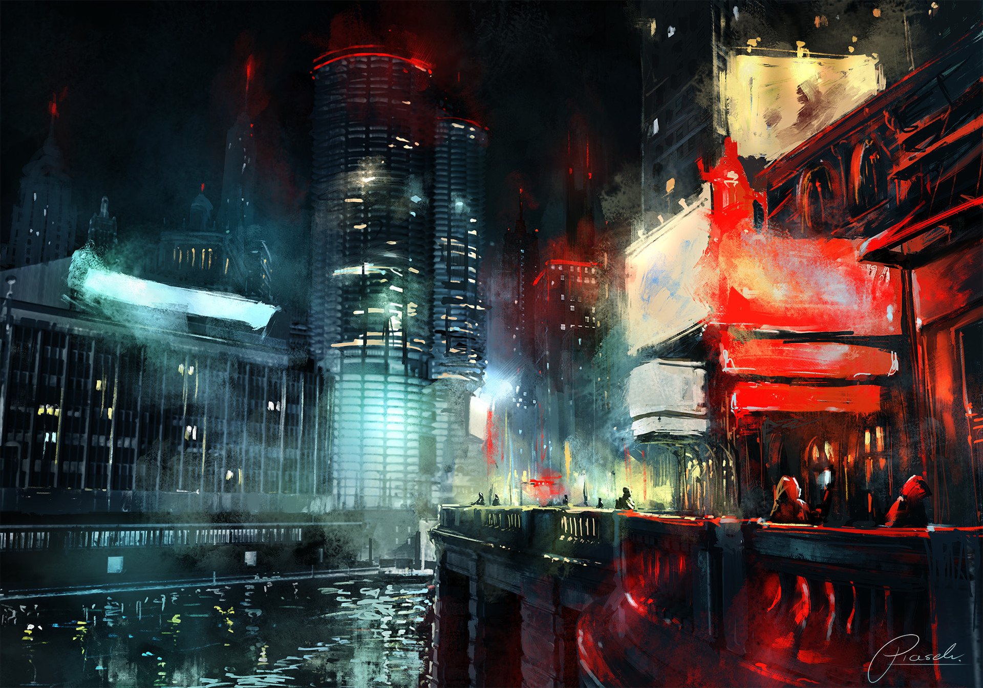 ArtStation - City night