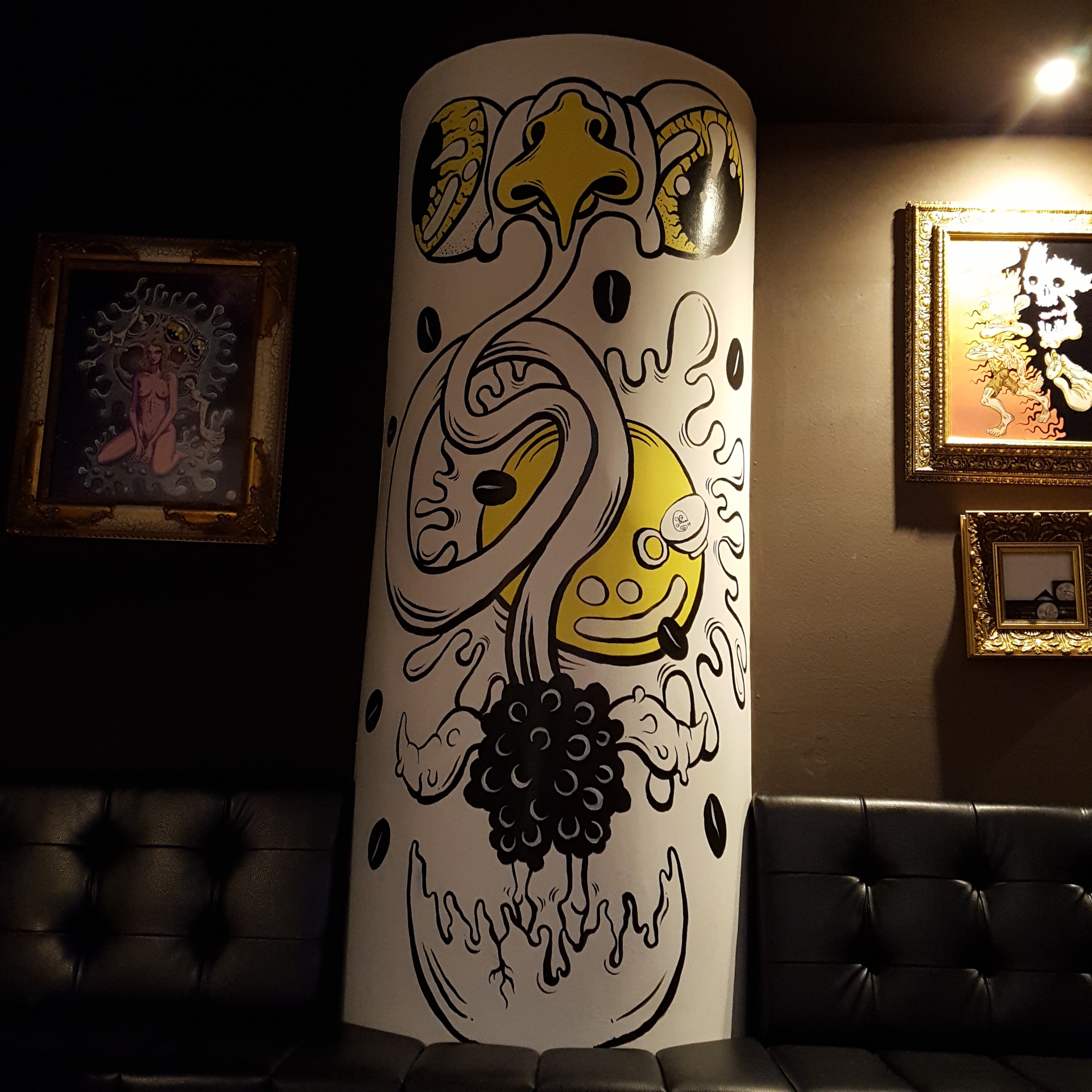 Adam Klouda - All Bavard café wall paintings + timelapse videos