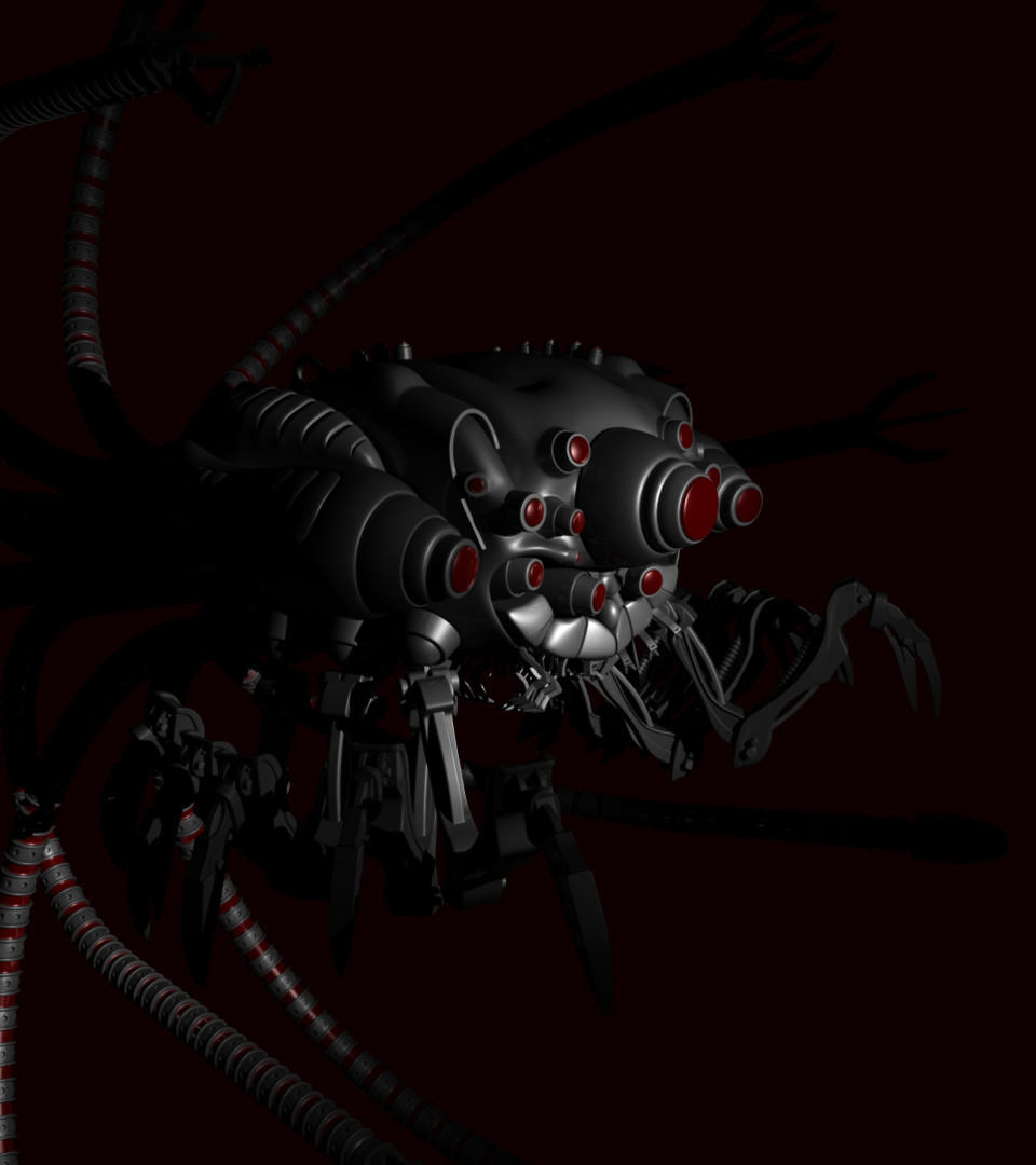 ArtStation - 3D Modeling Practice : Sentinel (The Matrix)