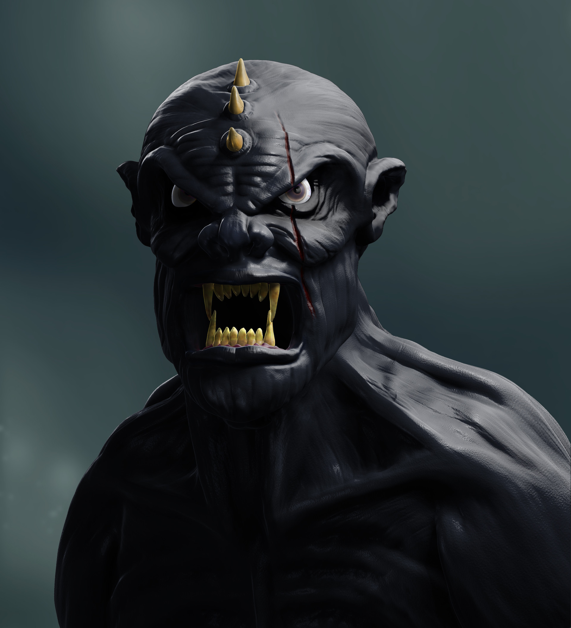 ArtStation - Blue Orc