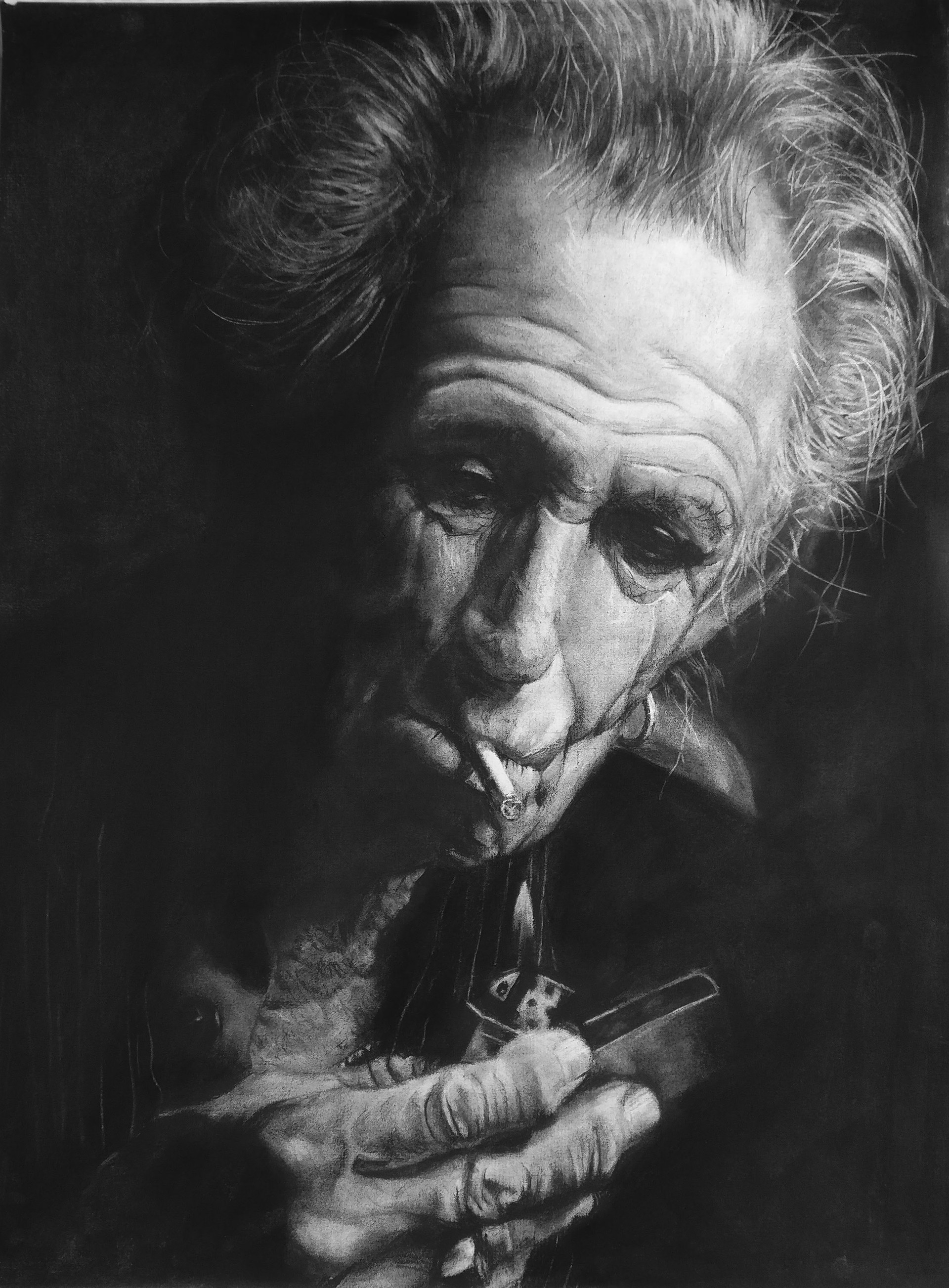 ArtStation - Keith Richards Portrait