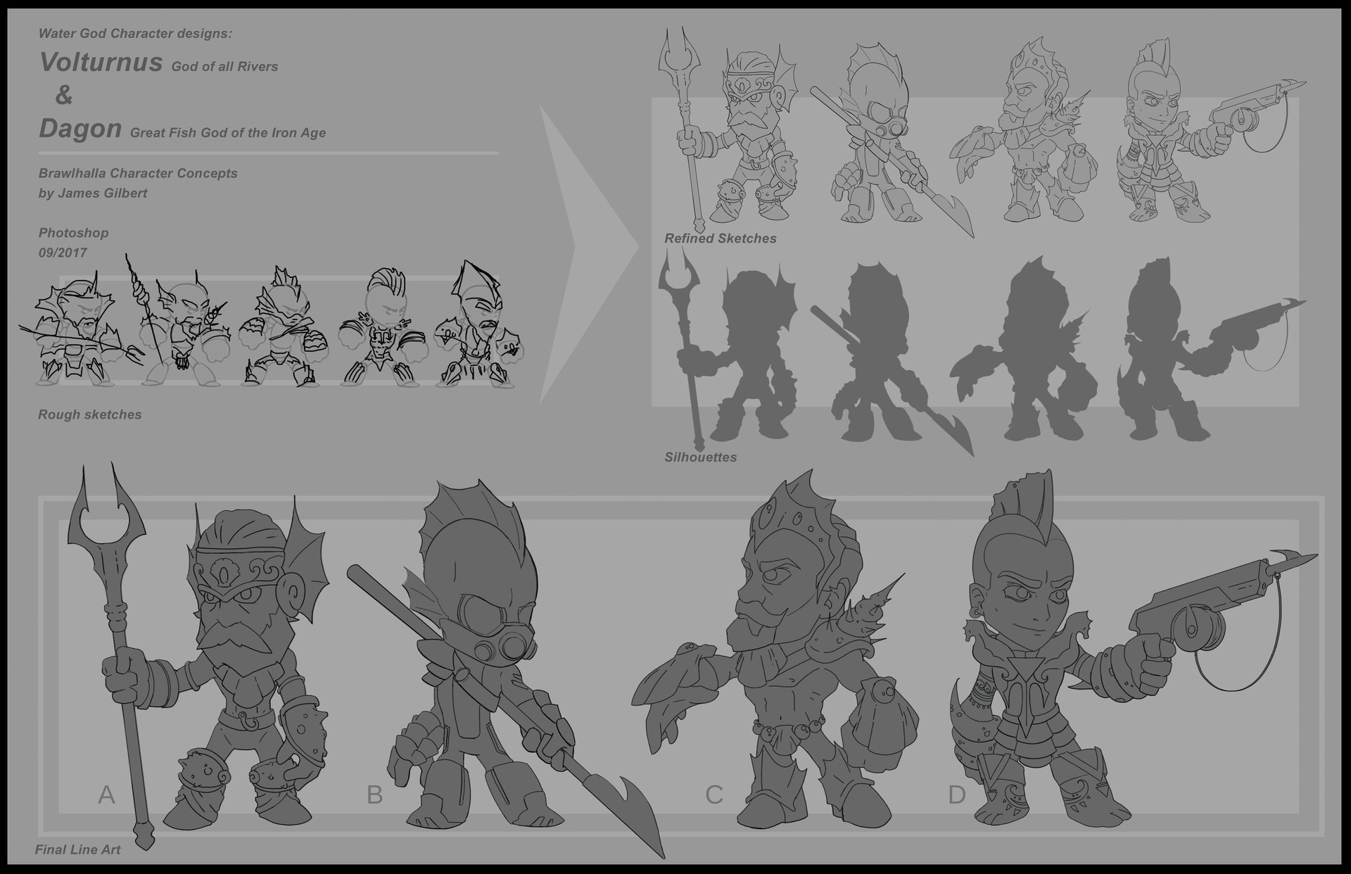 James Gilbert - Brawlhalla Character Designs