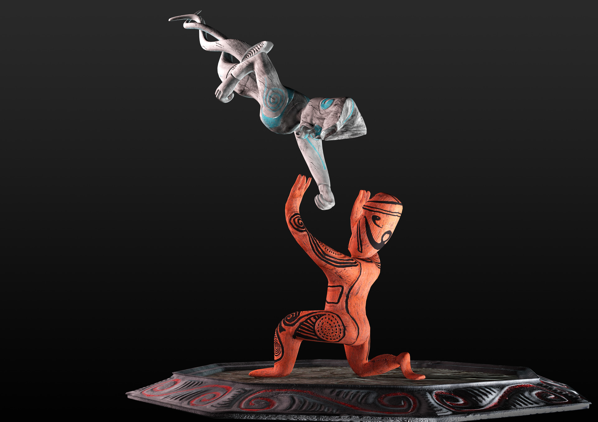 ArtStation - Tumatauenga and Tawhirimatea