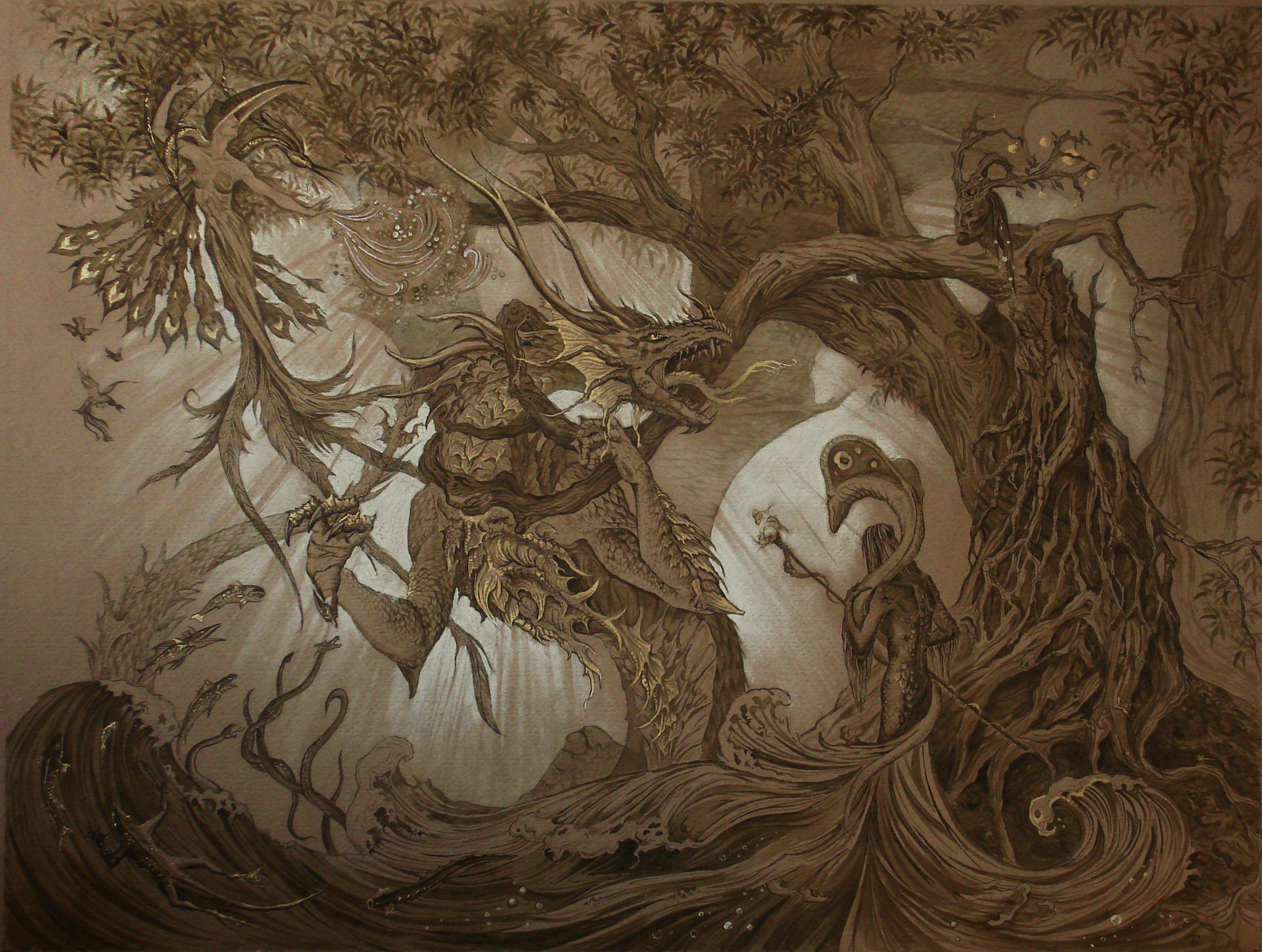 ArtStation - The battle elementals