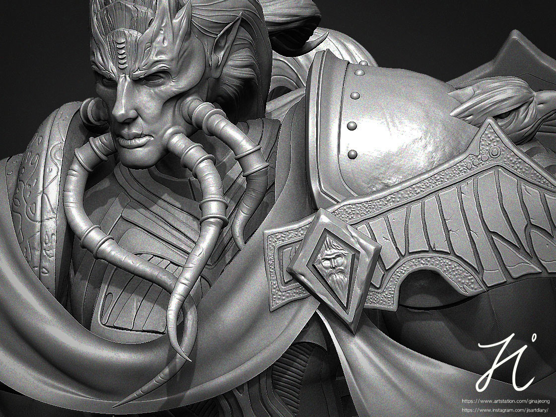 ArtStation - Wow Draenei figure