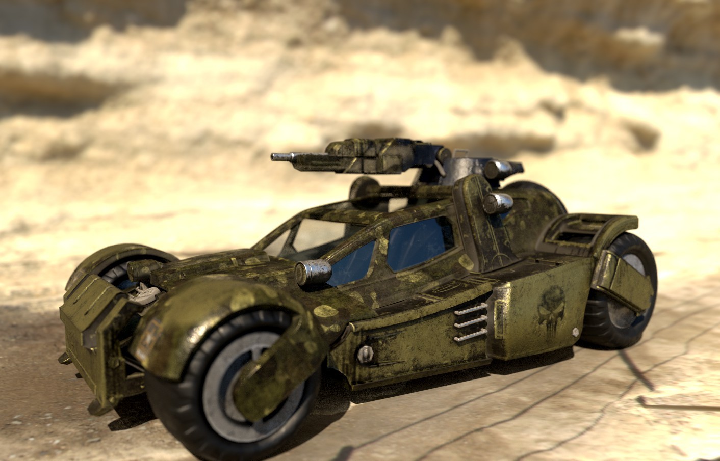 ArtStation - Quake tank texturing