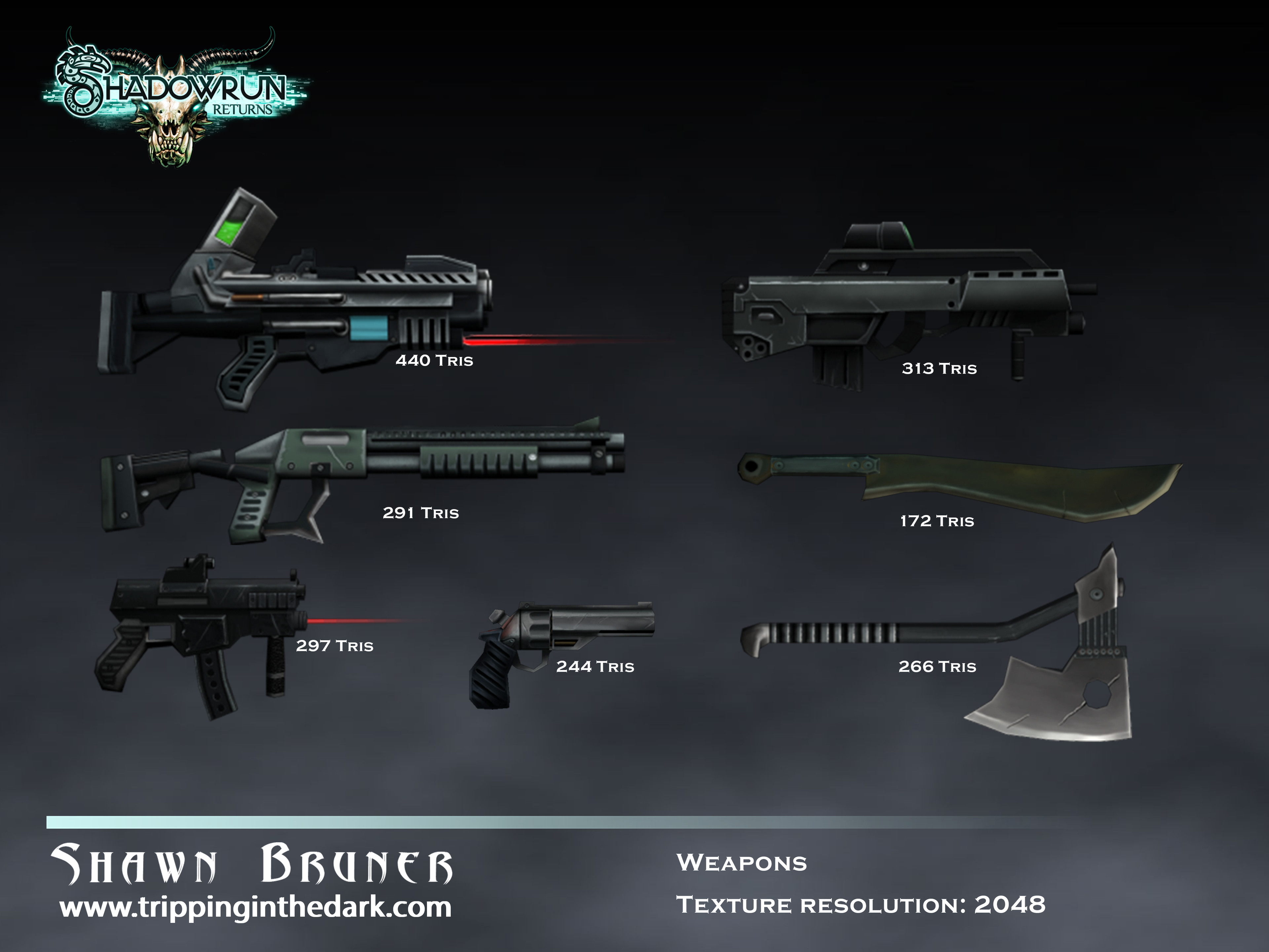 Shawn Bruner Character Art Portfolio - Shadowrun Returns Character Art