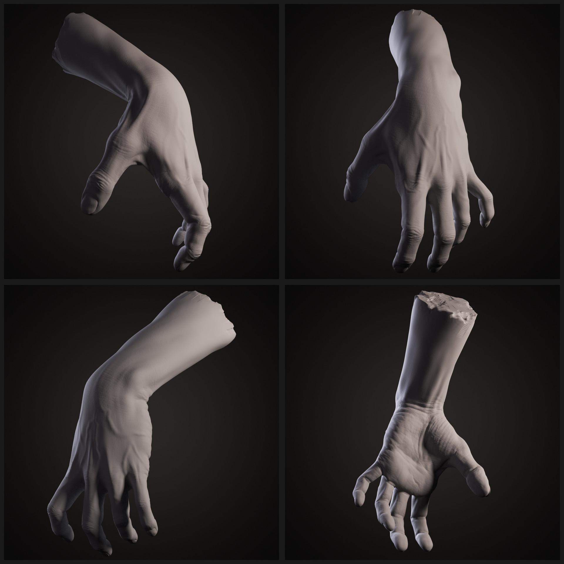 Jae wook (Wookanistic) Park - Human Anatomy study with Arnold render