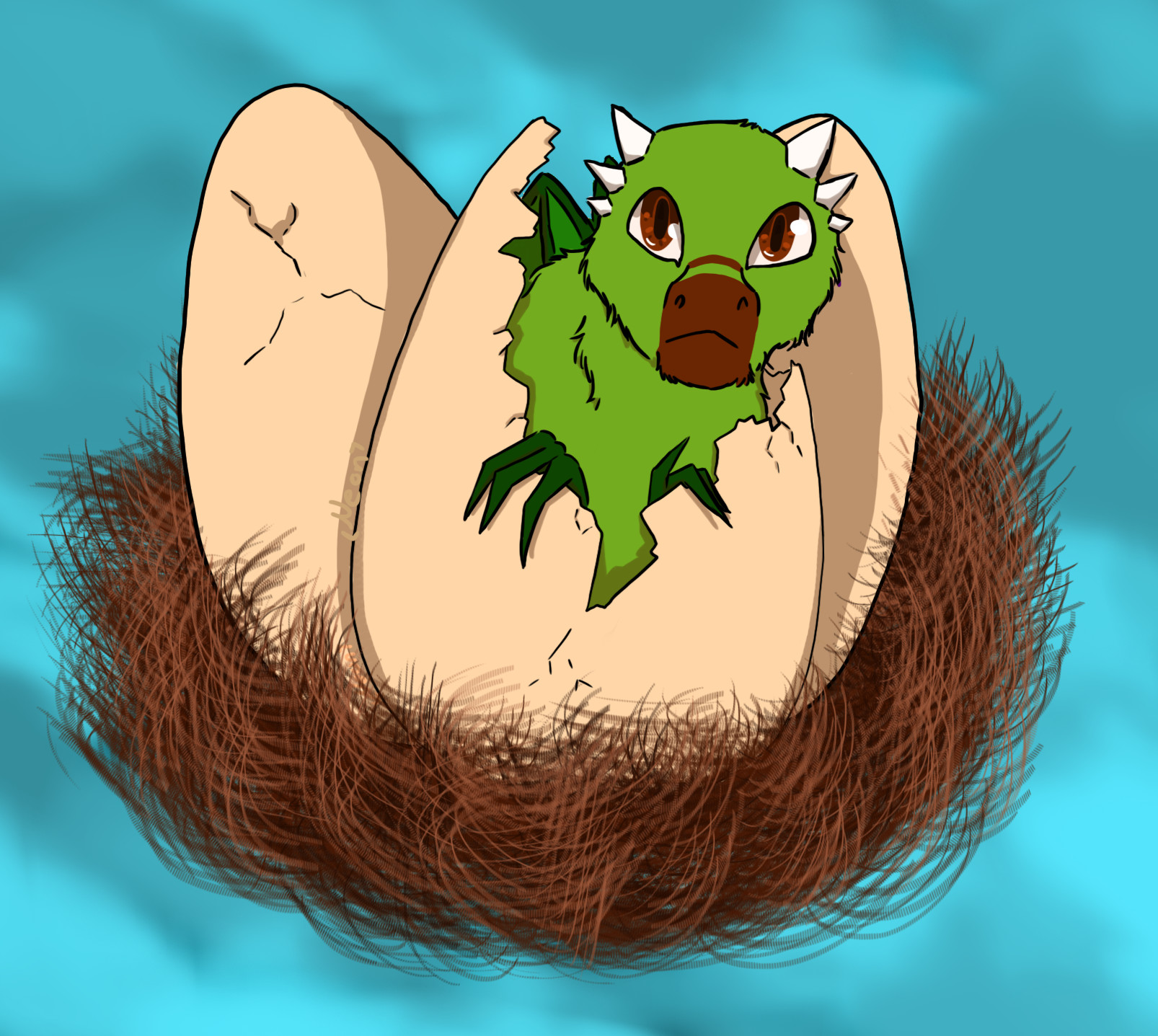 ArtStation - Hatching Dragon